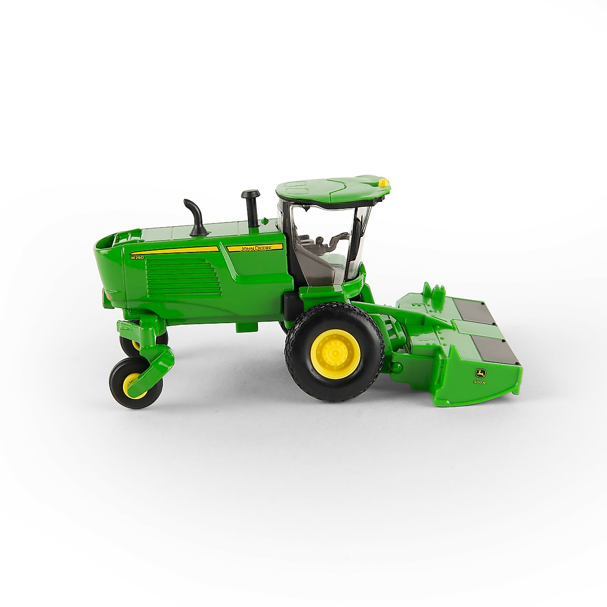 ERTL John Deere W260 Windrower Tractor Toy Replica - 1:64 Scale - Die-Cast Metal and Durable Plastic - Collectible Farm Toys - Ages 3 Years and Up, Green