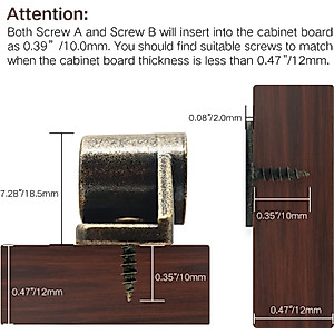 Sunivaca 4 Pack Cabinet Magnets Strong, Magnetic Door Catch, Cabinet Door Closers, Magnets for Cabinet Doors Latches Hardware - Bronze