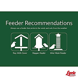 Lyric Peanut Pieces Wild Bird Seed - No Waste Bird Food - Attracts Titmice, Woodpeckers, Chickadees & More - 15 lb bag