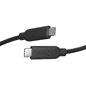 Plugable 10Gbps USB C to USB C Cable, 3.3 feet (1 Meter), 5A, USB-IF Certified, USB 3.1 Gen 2 Type-C