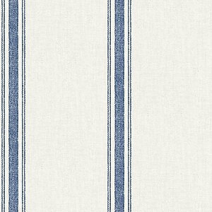 Chesapeake 3115-12462 Linette Fabric Stripe Wallpaper, Blue