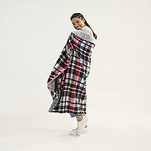 Vera Bradley Women's Fleece Cozy Life Throw Blanket, Ribbons Plaid, One Size