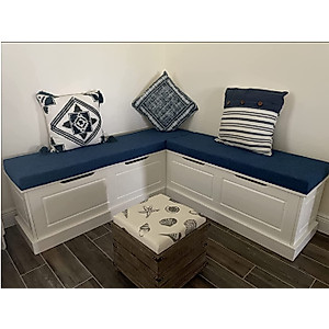 Kiyeocca Custom Indoor Bench Cushion for Furniture, Bay Seat Window Pad, Mudroom Bench Cushions, Window Box Cushion Replacement, Piano Bench Seating Cushion, 16x70 in