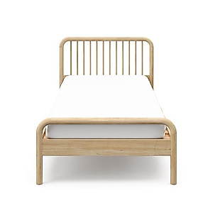 Storkcraft Next Porto Twin Bed (Natural) – GREENGUARD Gold Certified Fits Standard Twin Mattress, Sleek and Elegant Design, Easy to Assembly, Easy-to-Match Style