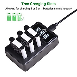 Pickle Power Li-90B LI-92B Battery (3 Pack) and Charger Kit Replacement for Olympus Tough TG-6, TG-5, TG-Tracker, SH-1, SH-2, SP-100 IHS, Tough TG-1 iHS, TG-2 iHS, TG-3, TG-4, SH50 iHS, SH60, XZ-2 iHS