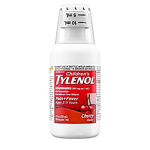 Tylenol Children's Oral Suspension Medicine with Acetaminophen, Cherry, 4 Fl Oz