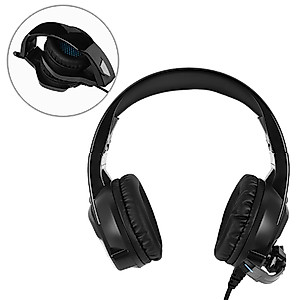Ceppekyy Gaming Headset for Xbox One,PS4,PC,Noise Cancelling Over Ear Headphones with Mic&Stereo Surround Sound for Laptop Mac Nintendo Switch Games