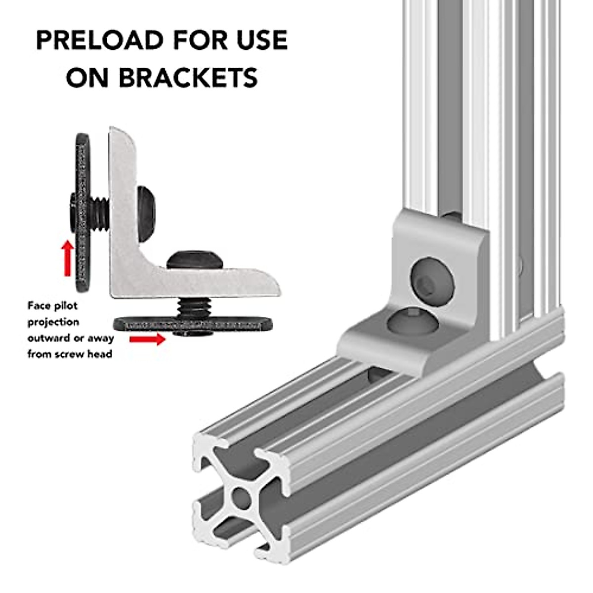8020, 3061, 1/4-20 x 0.5 Inch Button Head Socket Cap Screw (BHSCS) (100 Pack) 80/20 Quarter Twenty Steel Bolt Hardware Screws Set Tool Box HW Accessories