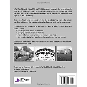 Born in 1948: News from every week of 1948. How times have changed from 1948 to the 21st century. A birthday gift book for women and men.