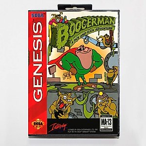 Aditi 16 bit Sega MD game Cartridge with Retail box - Boogerman A Pick and Flick Adventure game card for Megadrive Genesis system