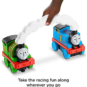 Thomas & Friends Toddler Toy Trains Race & Chase RC, Remote Controlled Thomas & Percy Engines for Preschool Racing Play Kids Ages 2+ Years