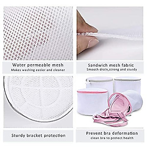 4PCS Mesh Laundry Bra Washing Bags for Lingerie Bras Underwear Stocking Luxury Garment Travel Laundry Wash Bag…