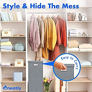 Laundry Basket Laundry Hamper With Lid, Clothes Hampers for Laundry, Collapsible Laundry Baskets with Lid, Dirty Clothes Hamper For Bedroom, Tall Laundry Basket Organizer, Large Laundry Basket Bag Bin