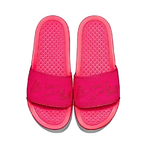 APL: Athletic Propulsion Labs Women's Big Logo TechLoom Slide, (Neon Pink, 7, numeric_7)