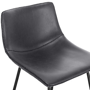 Poly and Bark Paxton 24” Counter Stool, Set of 3 Grey