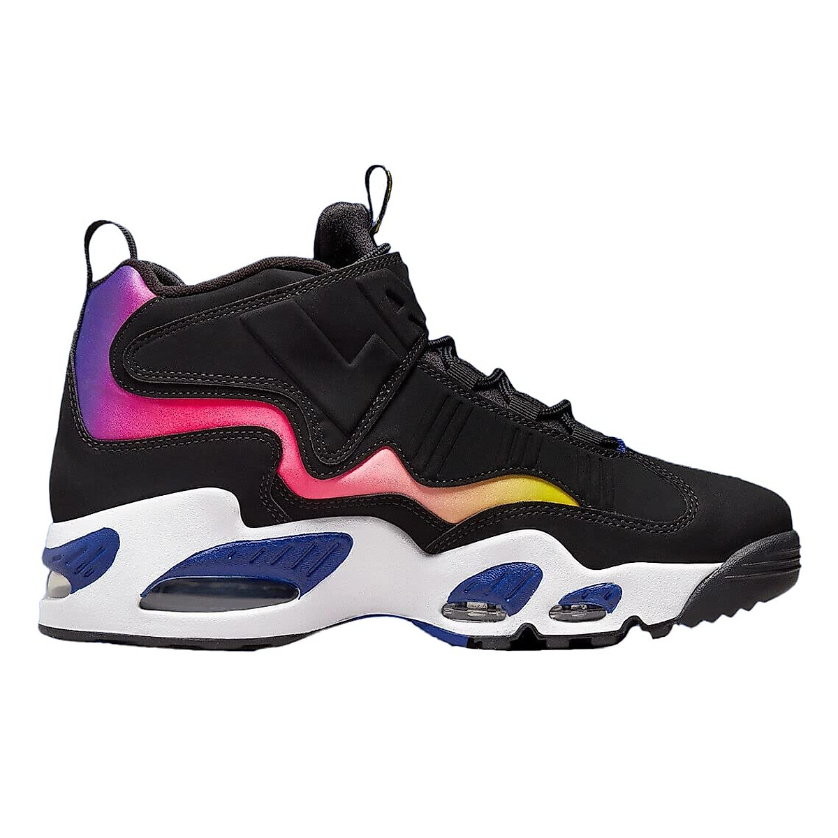 Nike mens Air Griffey Max 1, Black/Concord/Yellow Strike/Co, 9