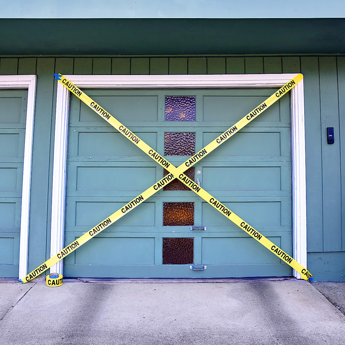 Caution Tape | Black and Yellow | Warning Keep Out | Halloween | Crime Scene Police Tape | Danger Barricade Hazard Construction Tape Roll | Do Not Enter | Flagging | 3 In x 1000 FT | by Teegan Tapes