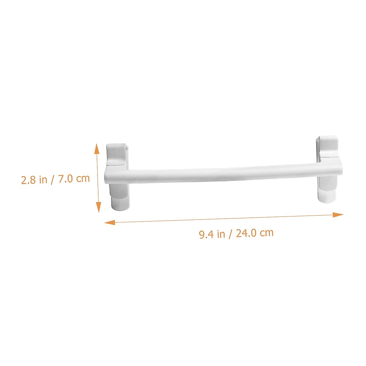 TINEASUR 2 Pcs Door Hook Wall Mounted Towel Racks Bathroom Towel Bars Kitchen Towel Holder Black Towels Over Door Towel Mounted Towel Holder Bar Cabinet Bath Towel Bars White Abs