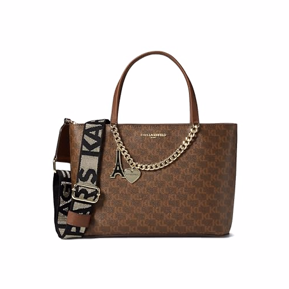 KARL LAGERFELD Paris Maybelle Tote Brown/Khaki PROCESSING PROCESSING