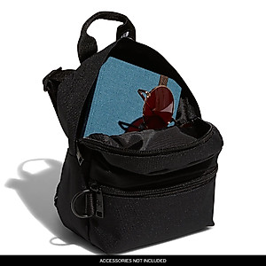 adidas Originals Trefoil 2.0 Mini Backpack Small Travel Bag, Black/White, One Size