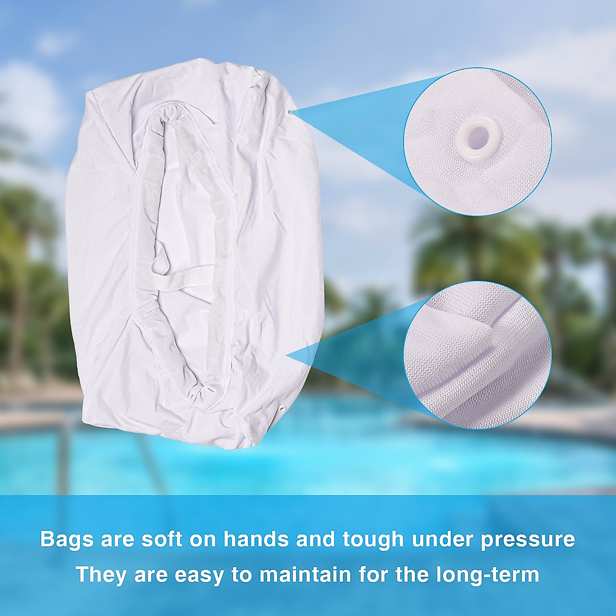 Apopip 99954305-R1 Filter Bag 70 Micron Replacement for Dolphin - Maytronic Dolphin Parts Deluxe 4, Deluxe 5, DX6 Pool Cleaner Filter Bag