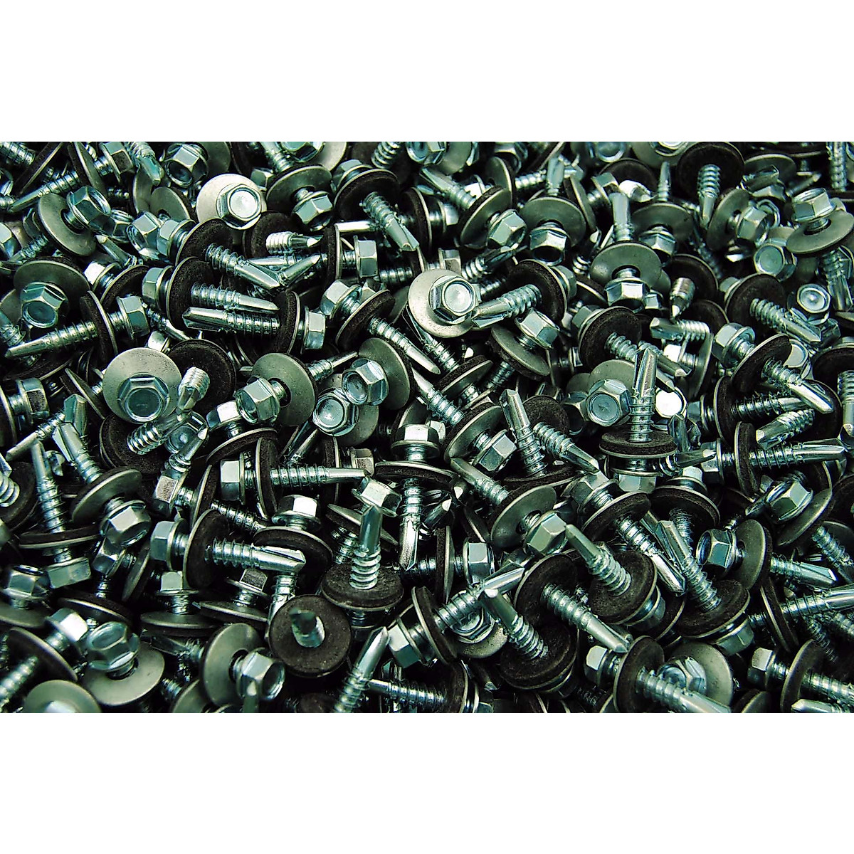 (350) Hex Rubber Washer Head #12 x 1 Self-Drilling Roofing Siding Screw