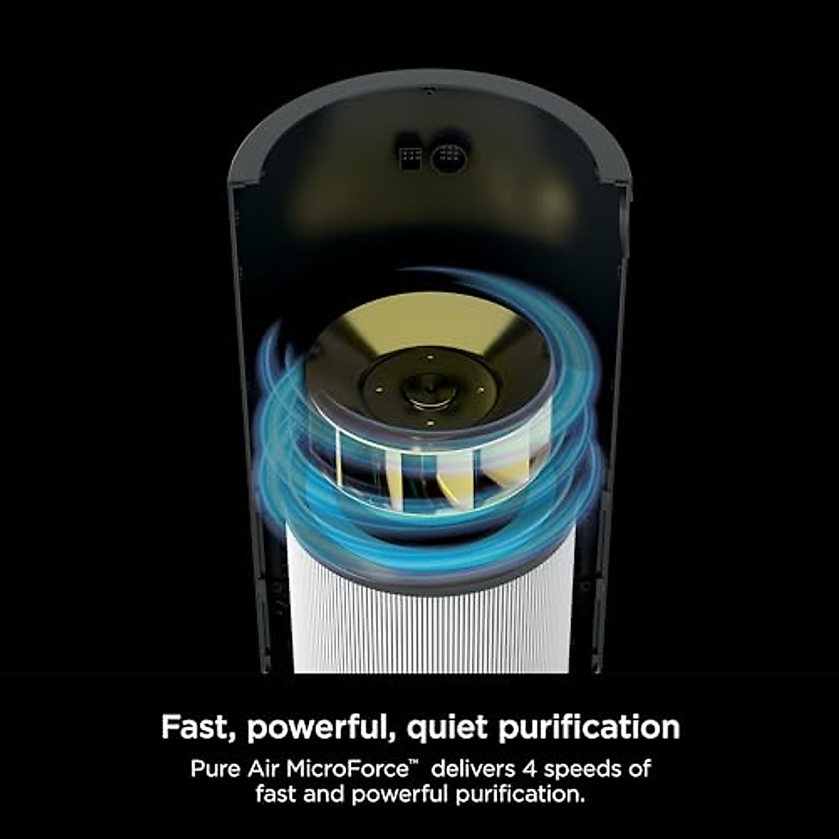 Shark HC451 3-in-1 Clean Sense Air Purifier, Heater & Fan, HEPA Filter, 500 Sq Ft, Oscillating, Small Room, Bedroom, Office, Captures 99.98% of Particles for Clean Air, Dust, Smoke & Allergens, Black