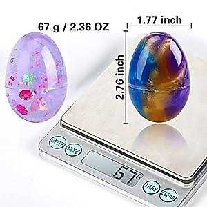 Galaxy Slime, 24 Pack Slime Eggs Kit for Kids Boys Girls Stress Relief Toys Party Favors for Kids 4-8 Slime Easter Egg Goodie Bag Easter Basket Stuffers Christmas Stocking Valentines Birthday Gifts