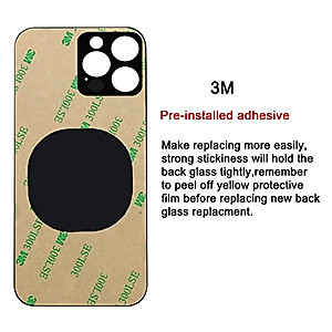 Perzework OEM Rear Back Glass Replacement (Pacific Blue) Compatible with iPhone 12 pro max 6.7 inches All Carriers with Pre-Installed Adhesive and Repairing Tool Kits