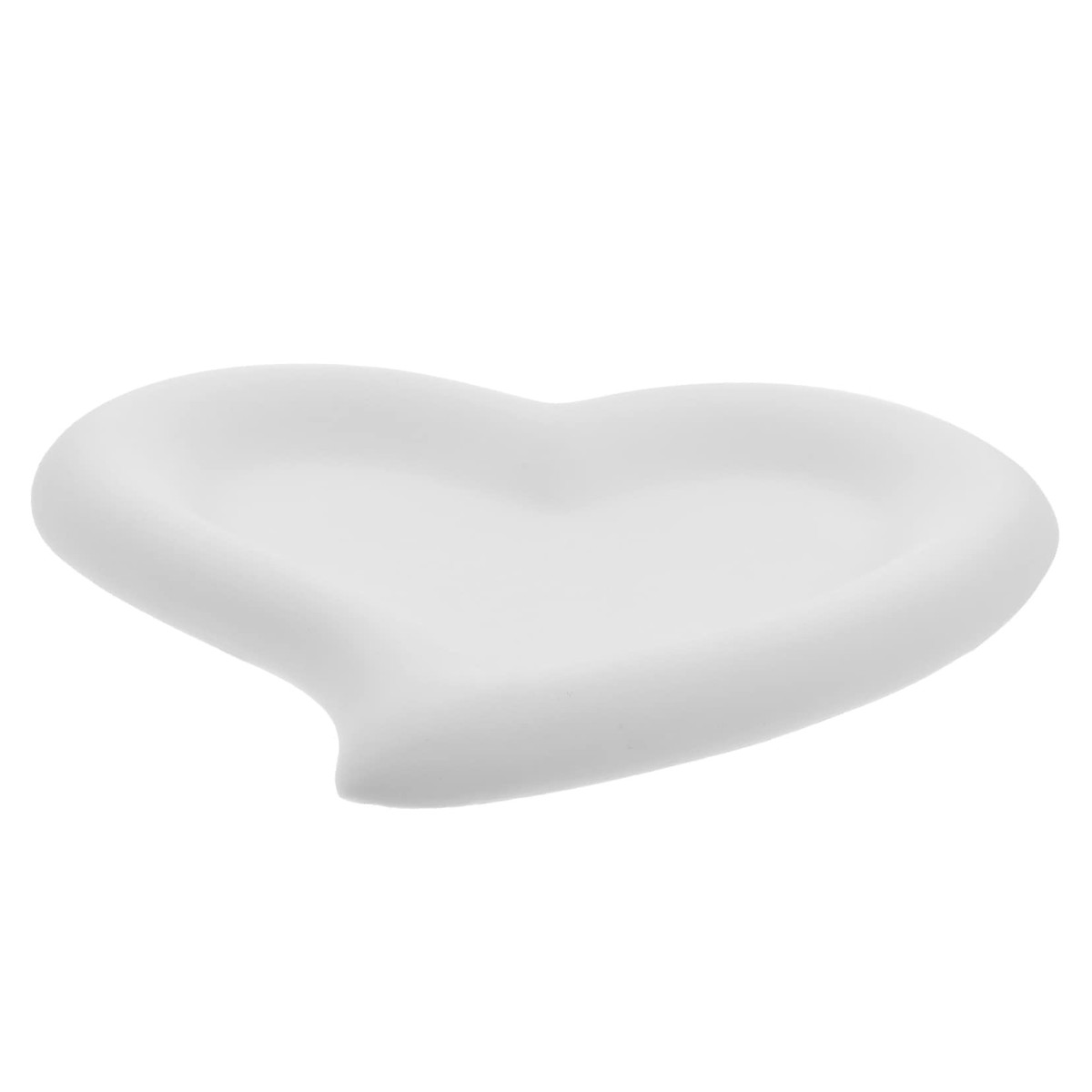 ABOOFAN 2pcs Nail Jewelry Tray Earring Dish Bathroom Vanity Tray Entryway Key Dish Decorative Dish Heart Shaped Trinket Dish Jewelry Dresser Ring Storage Holder Organizer Plaster Necklace