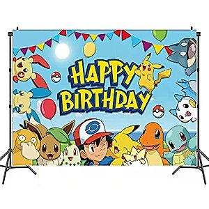 5x3ft Cartoon B T.s Happy Birthday Backdrop Banner Poster for Girl Boy Baby Birthday Party Photo Backdrop Background Decoration Supplies