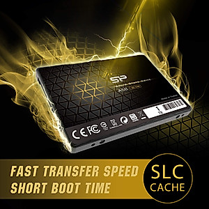 Silicon Power 1TB SSD 3D NAND A58 SLC Cache Performance Boost SATA III 2.5" 7mm (0.28") Internal Solid State Drive