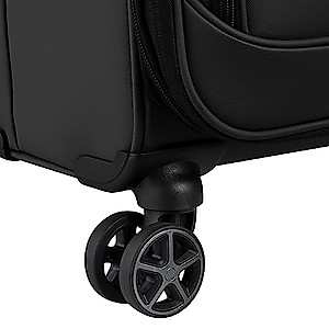 DELSEY Paris Sky Lite Softside Expandable Luggage with Spinner Wheels, Black, Checked-Large 28 Inch