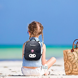 AJZTRC Kawaii Backpack, Cute Cartoon Mini Travel Backpack, Waterproof Faux Leather Anime Bag for Girls Fashion