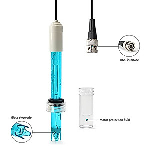 PH-301 Electrode Probe BNC Connector Sensing Laboratory Water Detector Electrode Probe Accessory