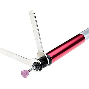 VOTOER 1/8" (3mm) Pneumatic Air Micro Die Grinder Polishing Tool Kit, 3mm Chuck Pencil Type Rotary Engraving Cutting Grinding Tool Set, 58000RPM, 90psi