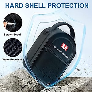 Skadell Hard Carrying Case Compatible with Meta/Oculus Quest 2, VR Headset with Elite Strap, Touch Controllers & Other Accessories, with Strap & Lens Protector, for Travel and Home Storage
