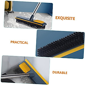 SOLUSTRE Squeegee Brush Broom Carpet Tiles Brooms Tile Brush Carpet Rake Pet Hair Remover Grout Push Broom Floor Dog Hair Remover Abs Household Cleaning Ball