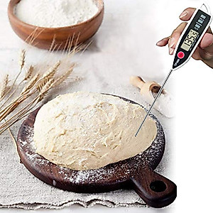 Meat Food Thermometer, Digital Candy Candle Thermometer, Cooking Kitchen BBQ Grill Thermometer, Probe Instant Read Thermometer for Liquids Pork Milk Deep Fry Roast Baking Candle Temperature