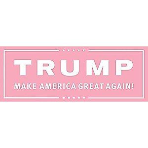 MAGNET Preppy Pink Trump Make America Great Magnetic Car Sticker Decal Refrigerator Metal Magnet Vinyl 5"