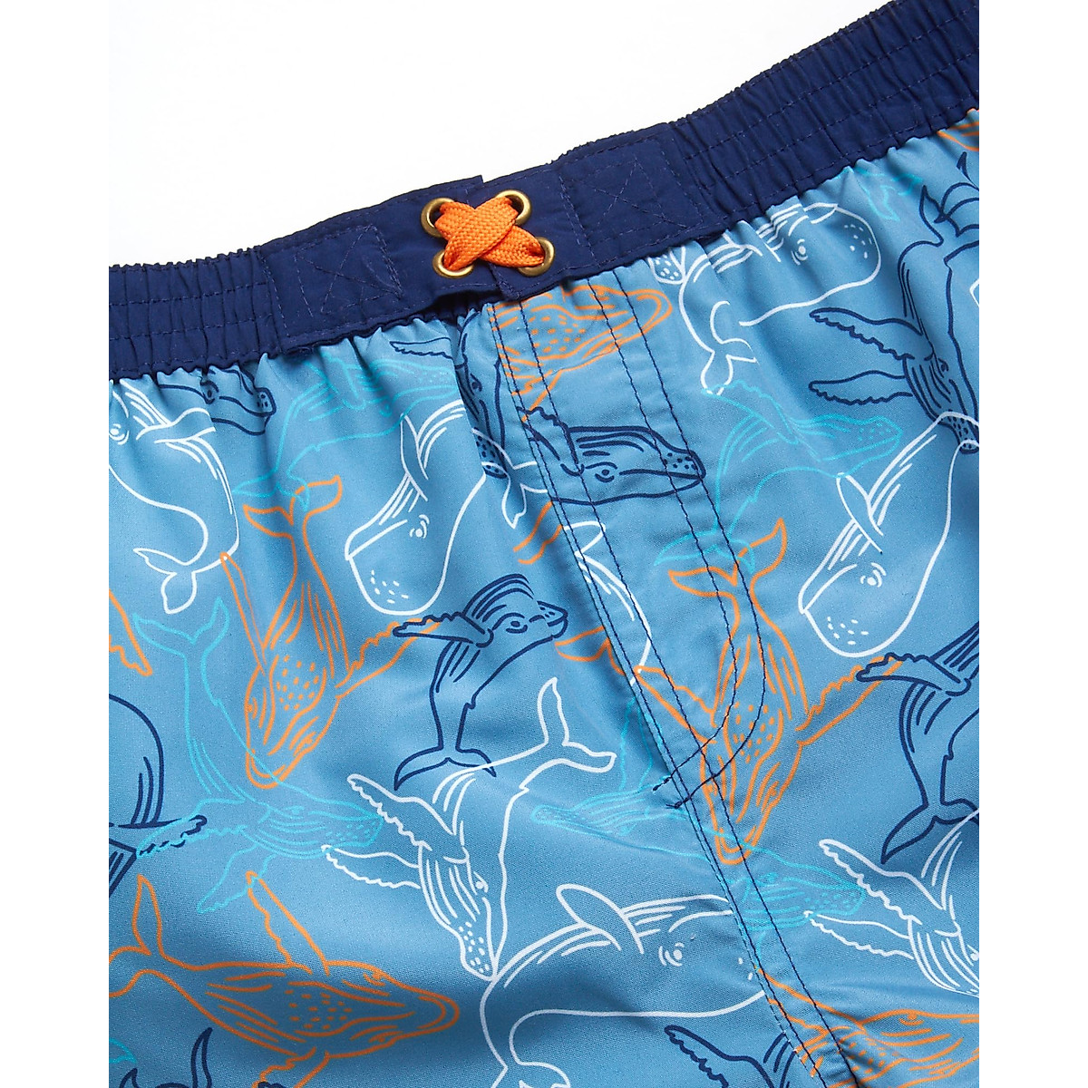 Quad Seven Little Boys' Rash Guard Swim Set - 3 Piece Bathing Suit Trunks and Rash Guard Shirt (2T-7), Size 2 Toddler, GreenNavy Palm Trees