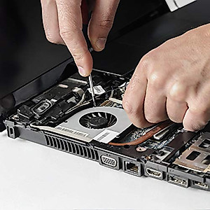 VAPKER 200PCS M5x10 Black Zinc Phillips Flat Head Computer Replacement Screws Case Fan Screws Computer Cooling Fan Mount Screws Self-Tapping Screws