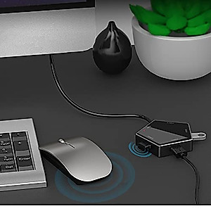 SHYPT USB Hub，Four USB 3.0 Hub with Micro External Power Hole High Speed Four Port Splitter (Color : White)