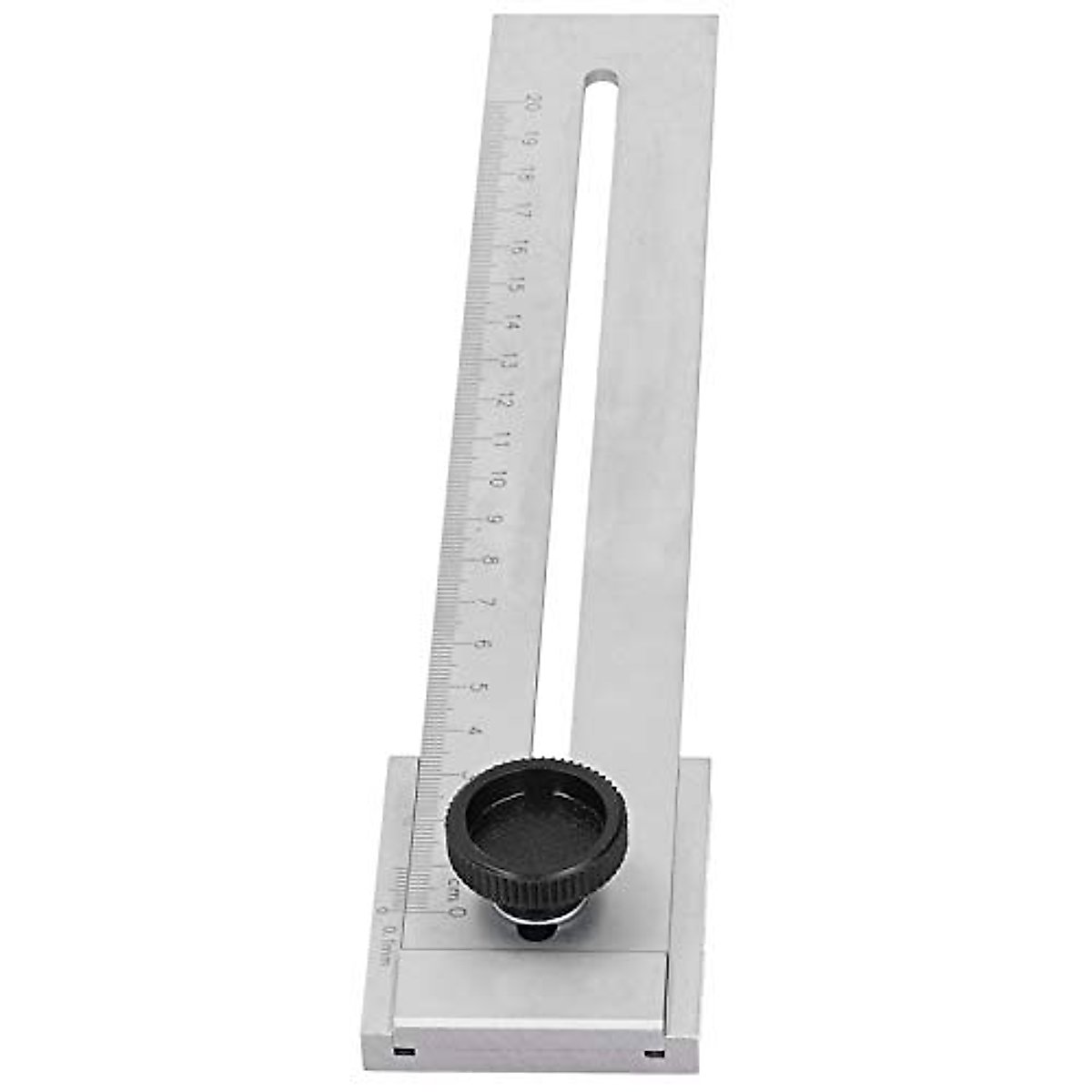 Sliding Line Ruler Precision Carbon Steel Ruler Woodworking Parallel Ruler Marker Gauge Marking Tool for Mechanical Processing Marking with Slide Stops(200mm)