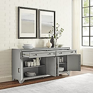 Crosley Furniture Tara Sideboard, Distressed Gray