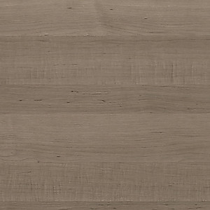 Bush Furniture Somerset 60W L Shaped Desk with Hutch and 5 Shelf Bookcase in Ash Gray