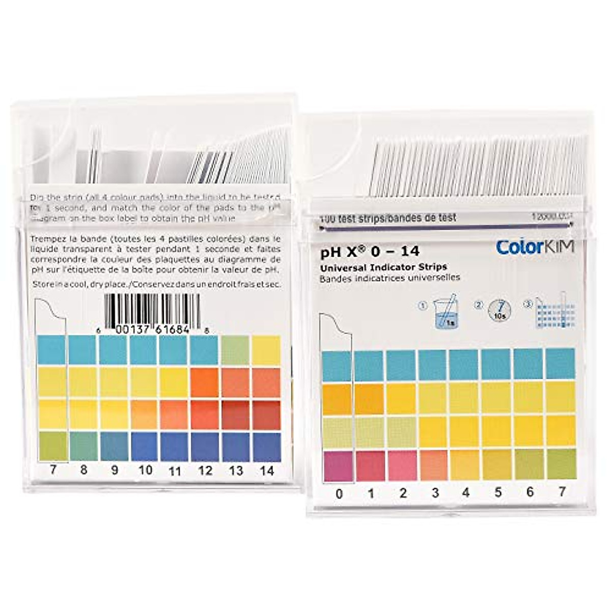 pH Strips, 0-14 Scale, for Testing Water pH, Made of Premium Litmus Paper (100 Strips)