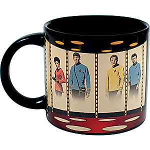 Star Trek Transporter Heat Changing Mug - Add Coffee or Tea and Kirk, Spock, McCoy and Uhura Appear on the Planet's Surface - Comes in a Fun Box,14 oz