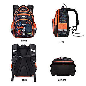 Robhomily Boys Backpacks for Elementary Kindergarten Backpack for Boy Kids School Backpack for Boys Lightweight Dinosaur