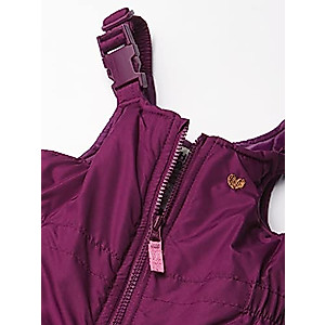 OshKosh B'Gosh baby girls Ski Jacket and Snowbib Outfit Set Snowsuit, Burgundy/Pink, 12 Months US